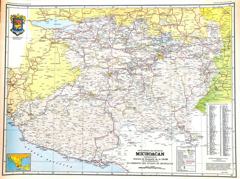 El Territorio De Michoacán En La Cartografía Siglos Xvii Al Xx