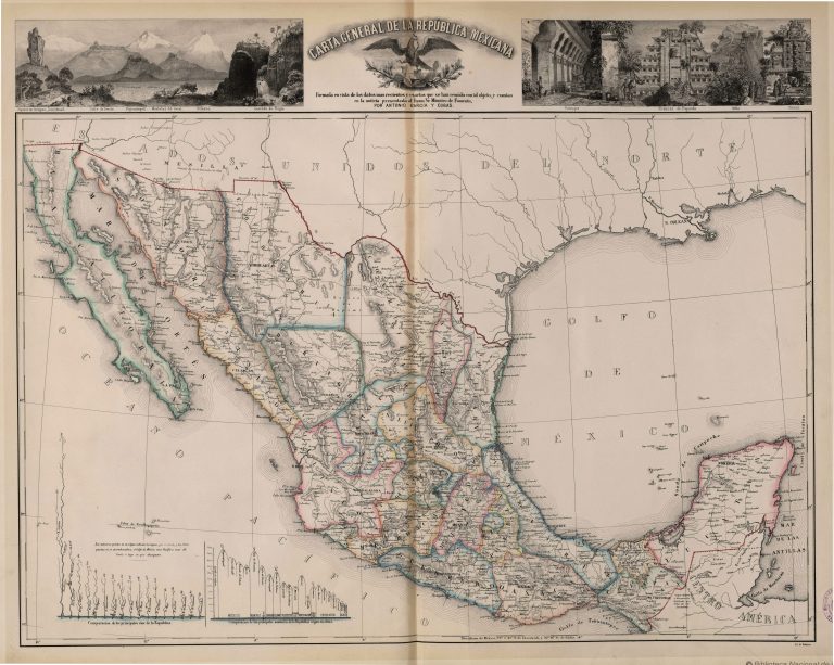 El Atlas Geográfico de Antonio Garcia y Cubas: México en 1858 ...