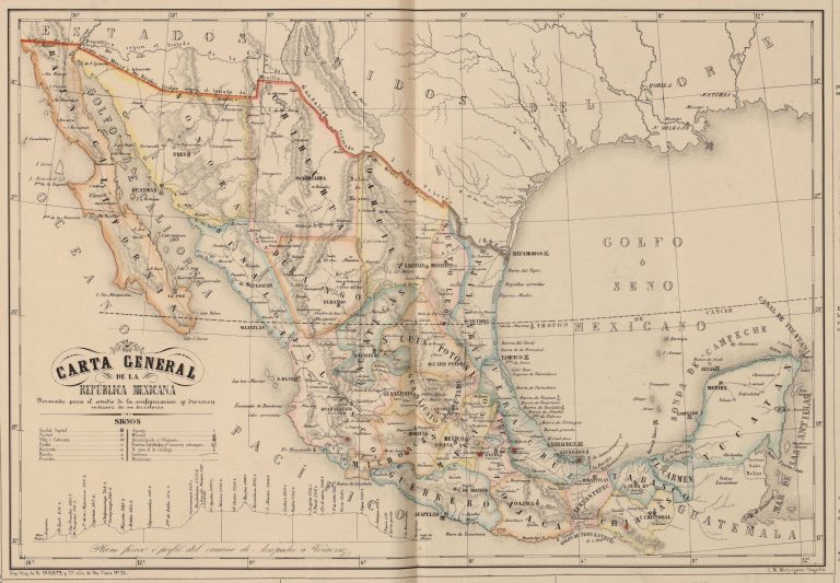 El Atlas Geográfico de Antonio Garcia y Cubas: México en 1858 ...